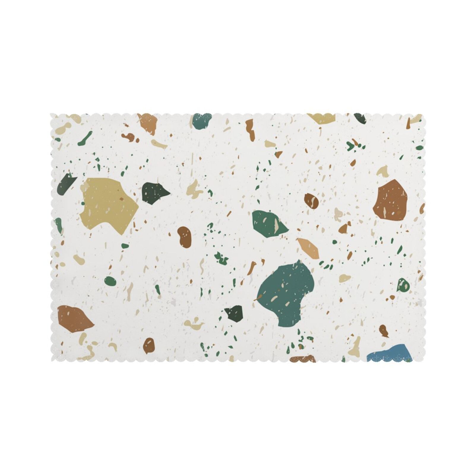 Terrazzo Seamless Patterns Classic Italian Marble Placemats for Dining ...