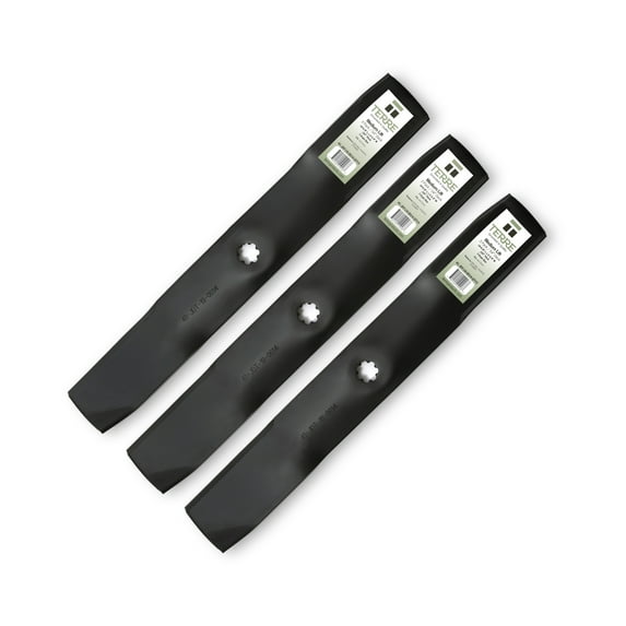 Terre Products, 3 Pack Medium Lift Lawn Mower Blades, 54 Inch Deck ...