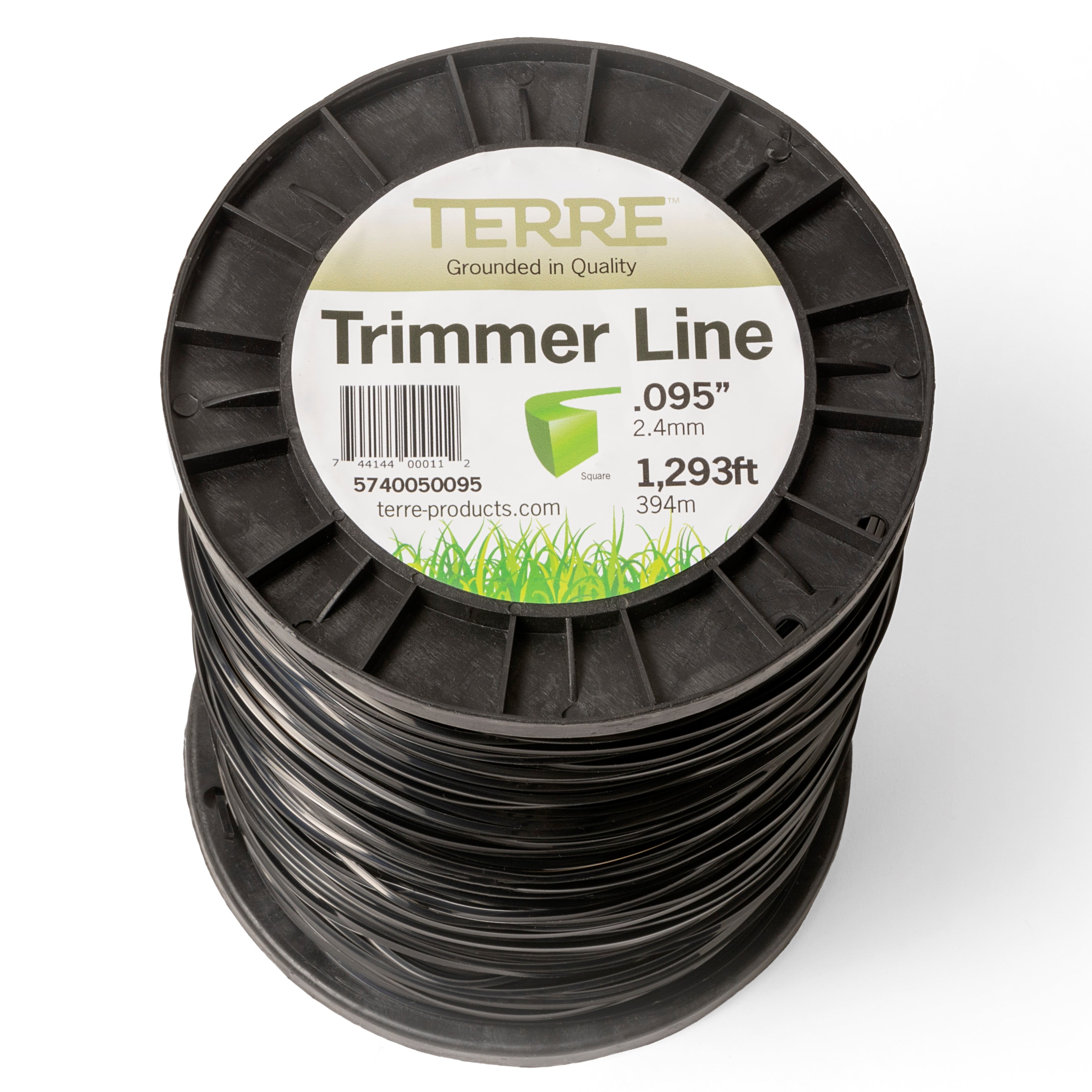 Terre Products Commercial Grade 095 Trimmer Line Square, 5 pound Black ...