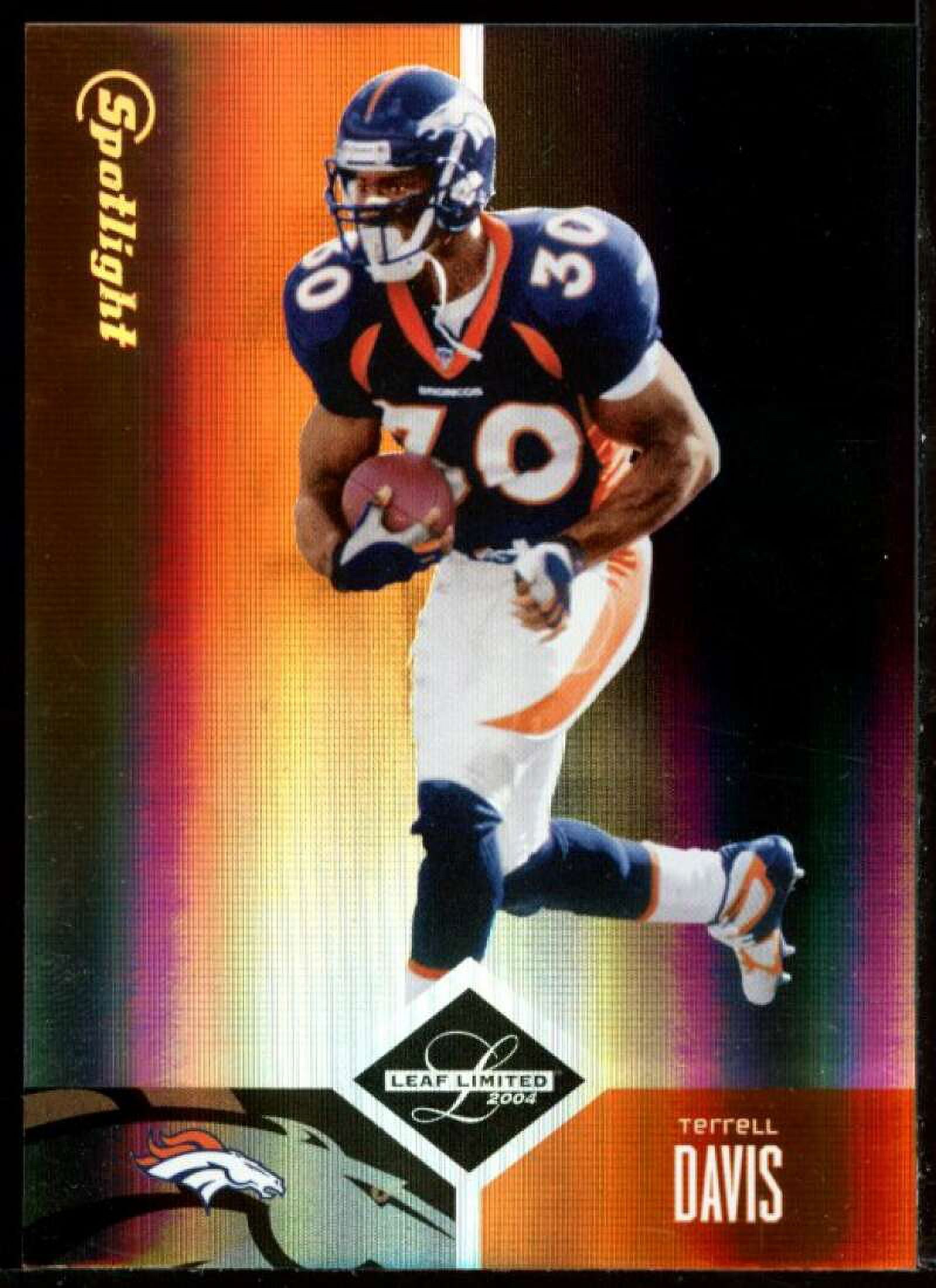 Terrell Davis Card 2004 Leaf Limited Bronze Spotlight #144 - Walmart.com