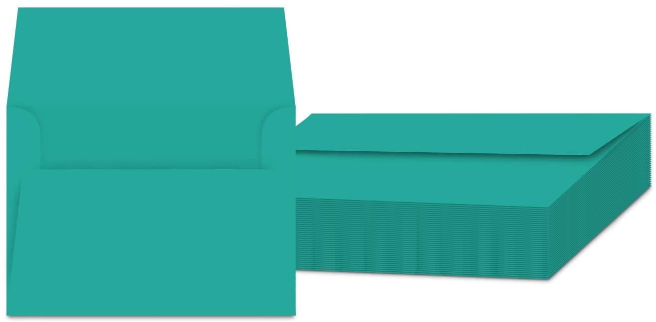 Teal A7 Square Flapped Invitation Envelopes – Perfect for Weddings ...
