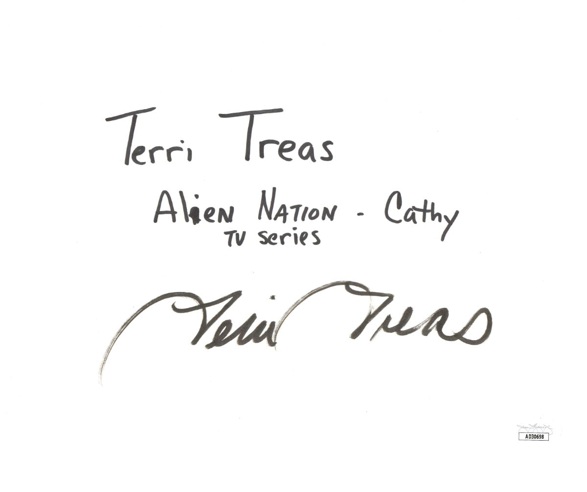 Terri Treas Signed Autograph Large Cut Signature Alien Nation Cathy JSA ...