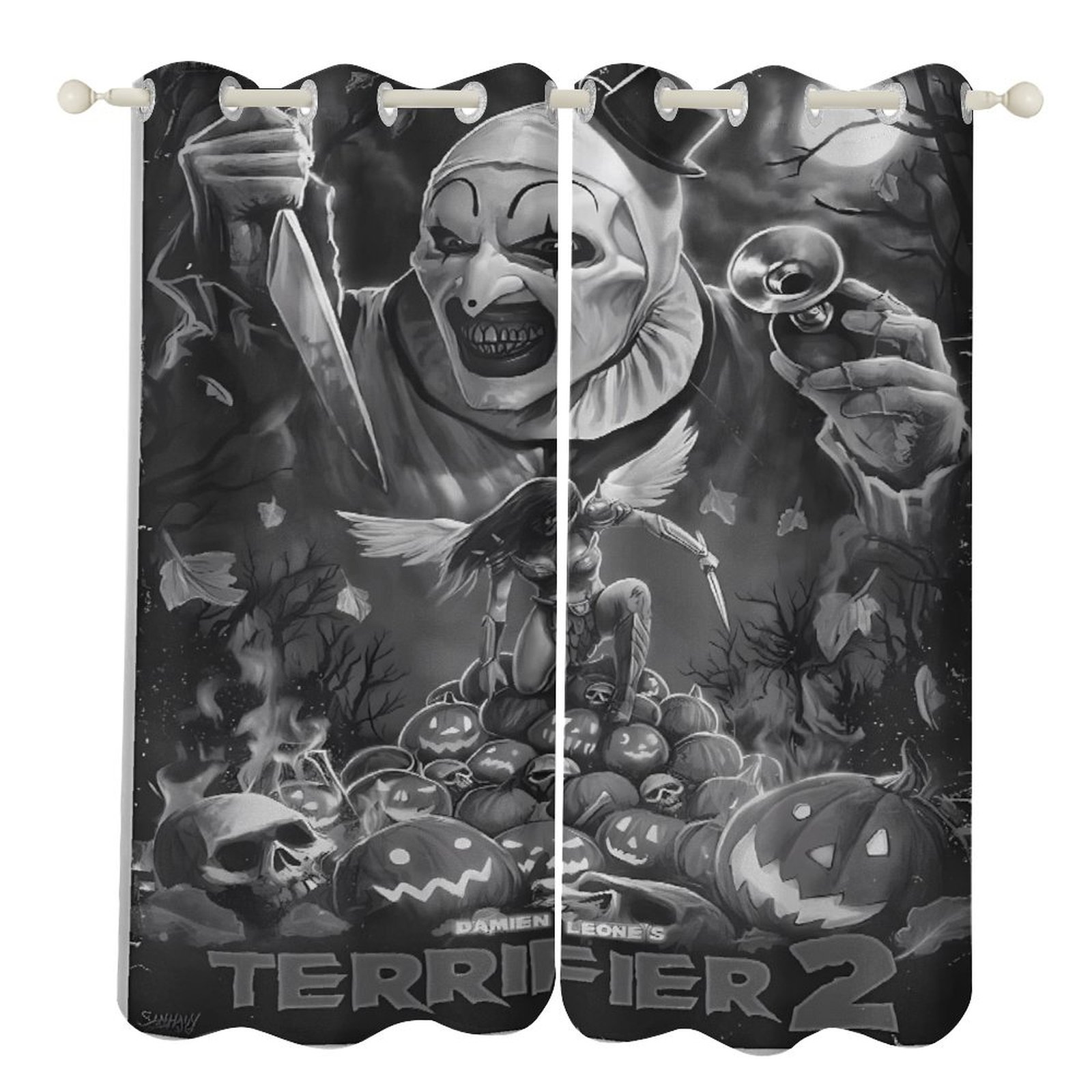 Terri-fier Curtains - Perforated Blackout Thermal Insulated Drapes for ...