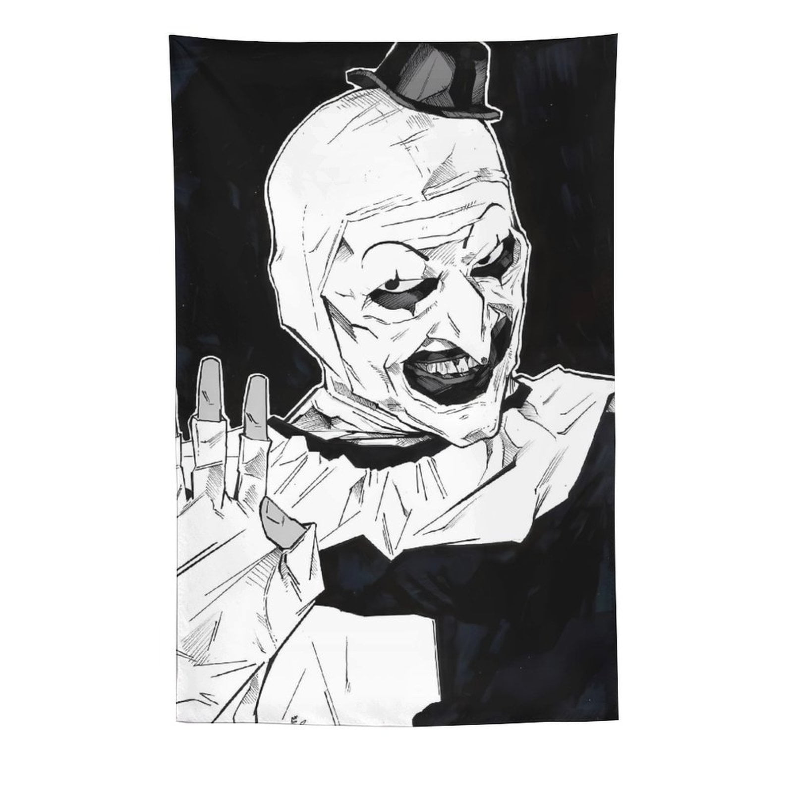 Terri-fier Tapestry, Wall Hanging Decor, Aesthetic for Bedroom, Living Room, Dorm, Soft Fabric ...