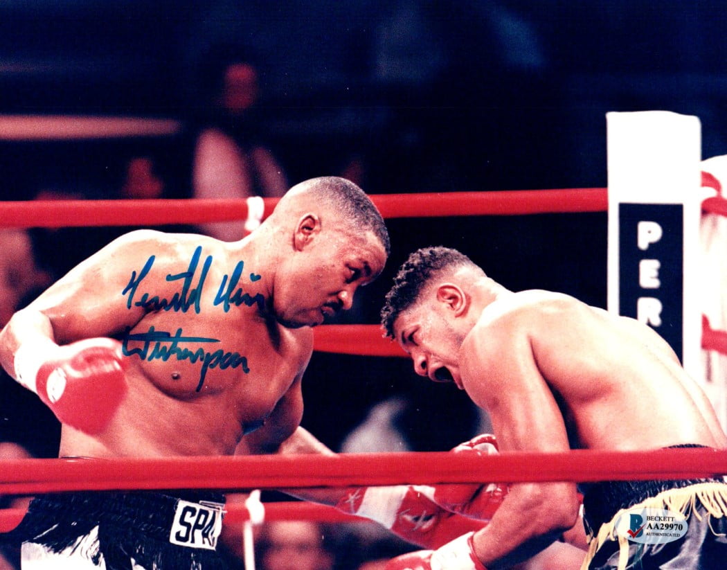 Terrible Tim Witherspoon Signed Autograph 8X10 Photo Action Blue Ink BAS AA29970 - Walmart.com