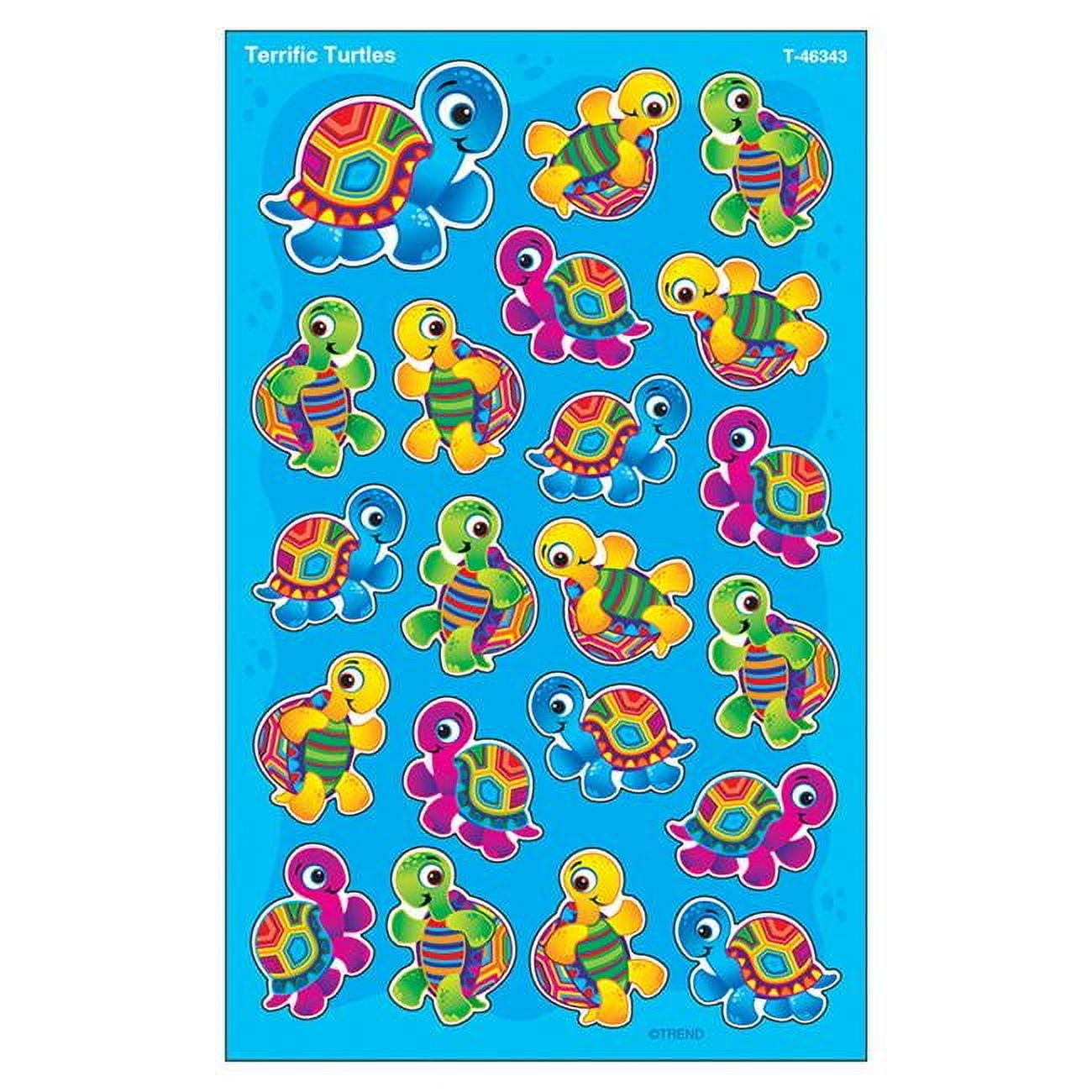 Terrific Turtle Super Stickers, Large - Pack of 6 - Walmart.com