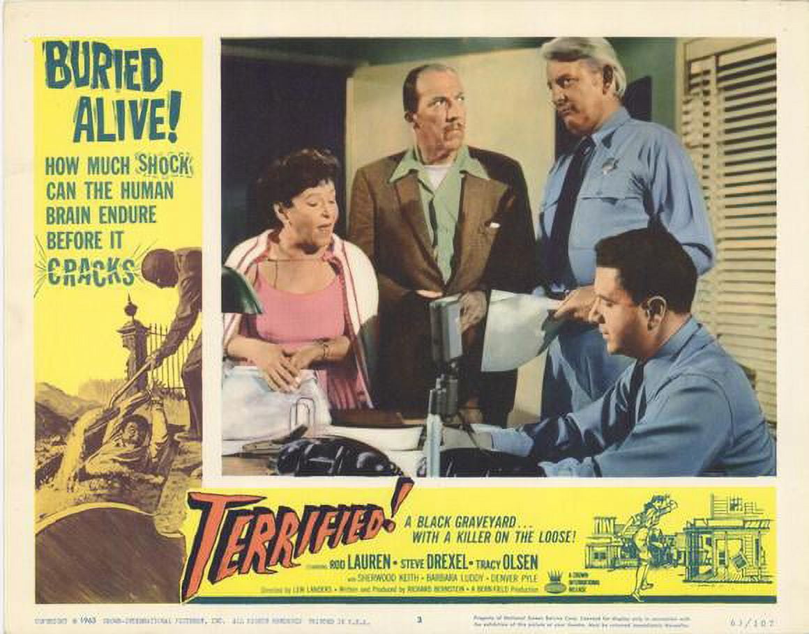 Terrified - movie POSTER (Style F) (11" x 14") (1963) - Walmart.com