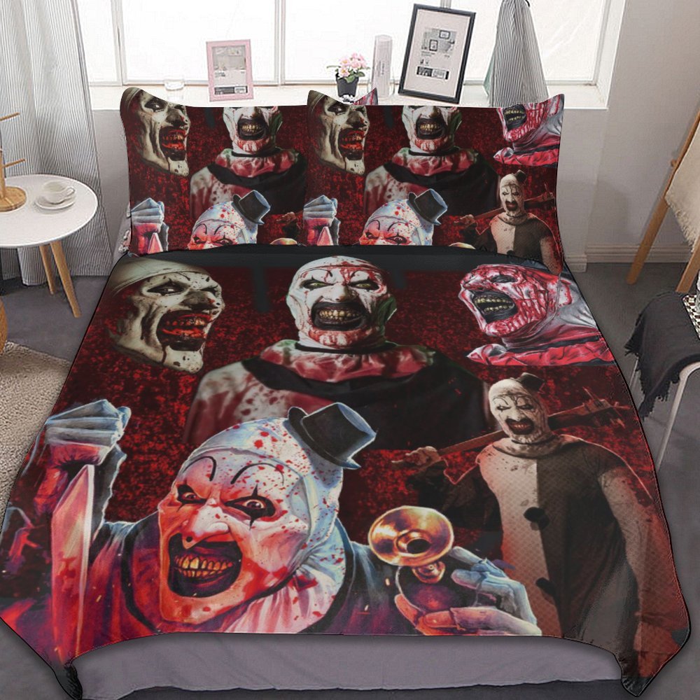 Terrifier 2 Bed Duvet Cover Microfiber Bedding Sets 3D Printed ...