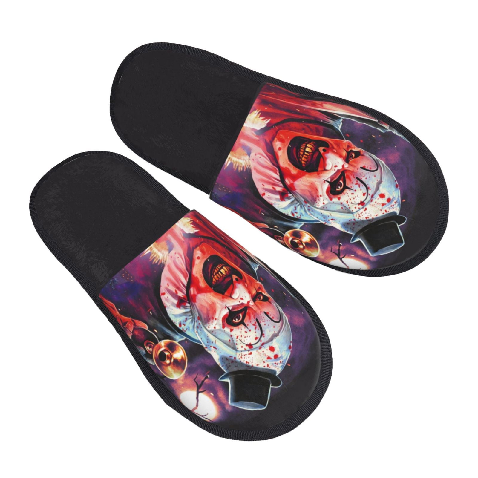 Terrifier 2 Furry Slippers For Men Women Fuzzy House Slippers Winter ...