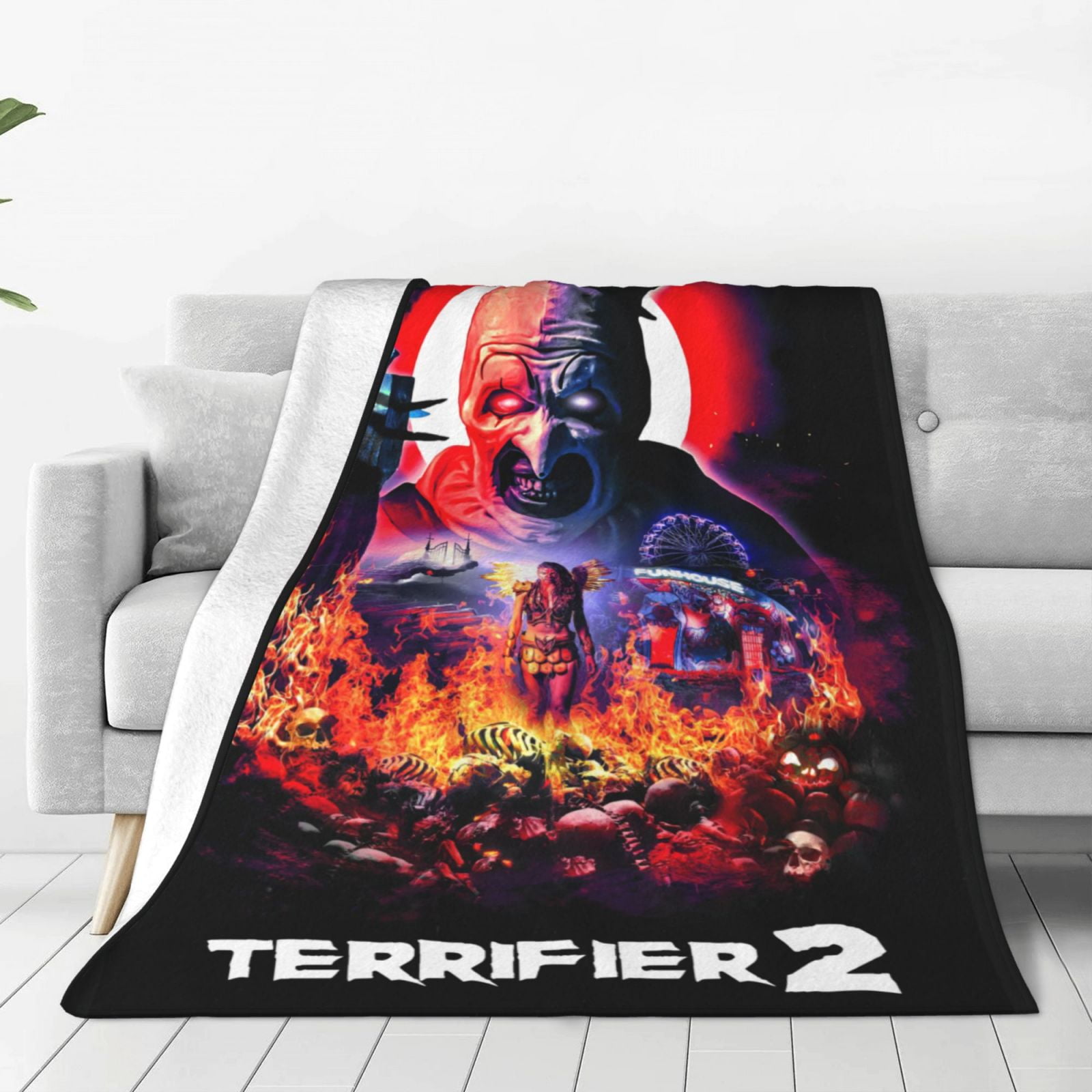Terrifier 2 Kids Adults Ultra-Soft Micro Fleece Blanket Throw All ...