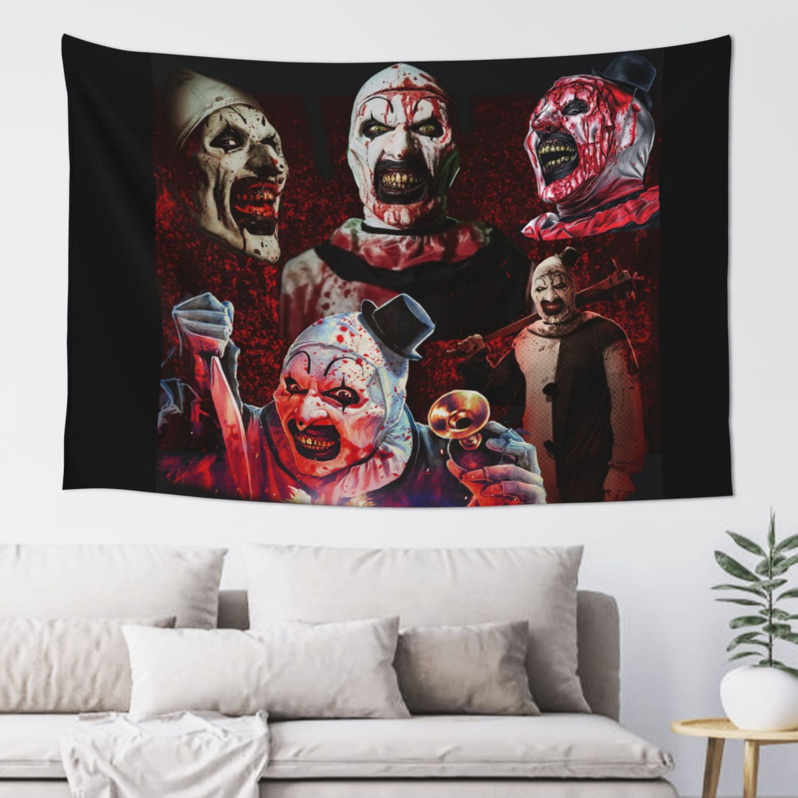 Terrifier 2 Tapestry Wave Wall Hanging Home Decoration Wall Blanket ...