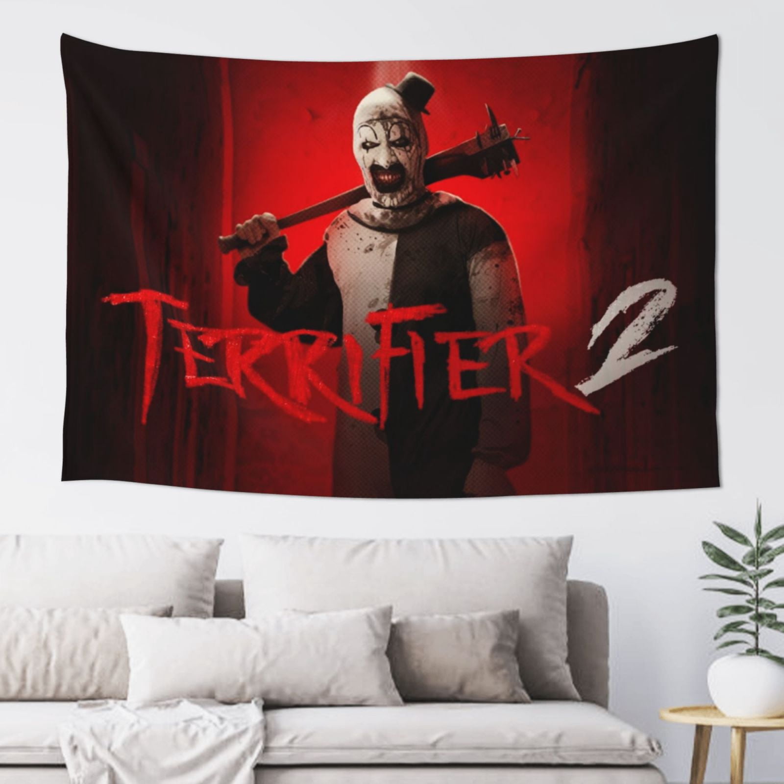 Terrifier 2 Tapestry Wave Wall Hanging Home Decoration Wall Blanket ...
