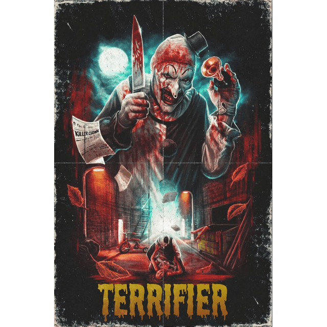 Terrifier 2018 Movie Poster 24x36 Horror Slasher Art the Clown Cult ...