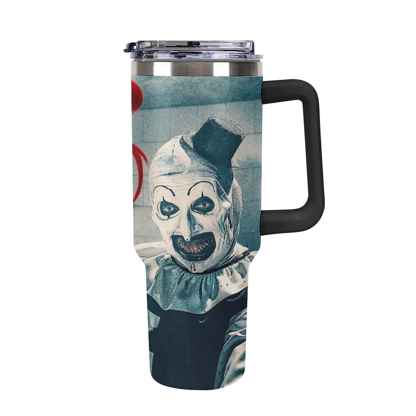 Terrifier 3 40 Oz Tumbler with Handle And Straw, Stainless Steel Double ...