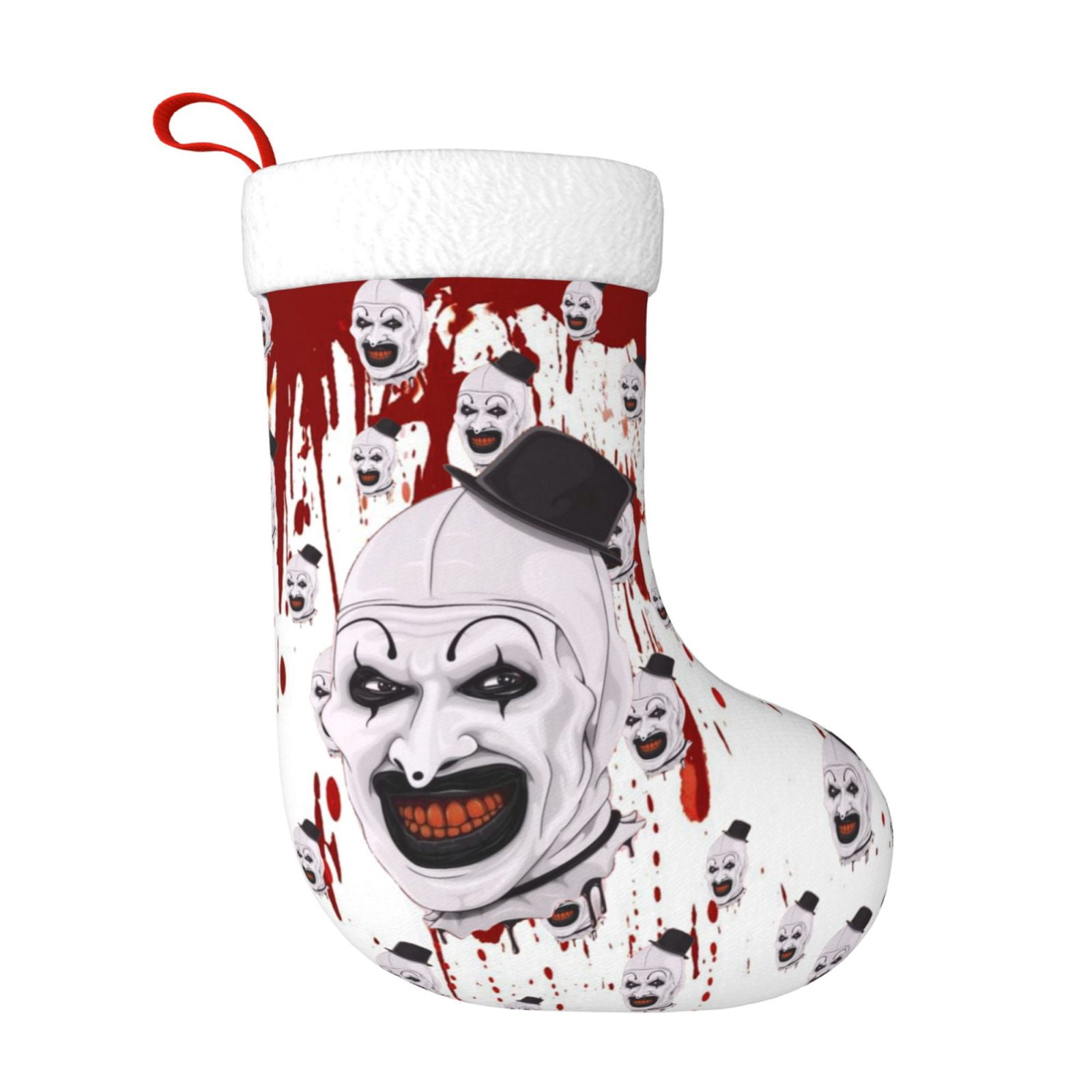 Terrifier 3 Christmas Stockings Cartoon Xmas Fireplace Hanging ...