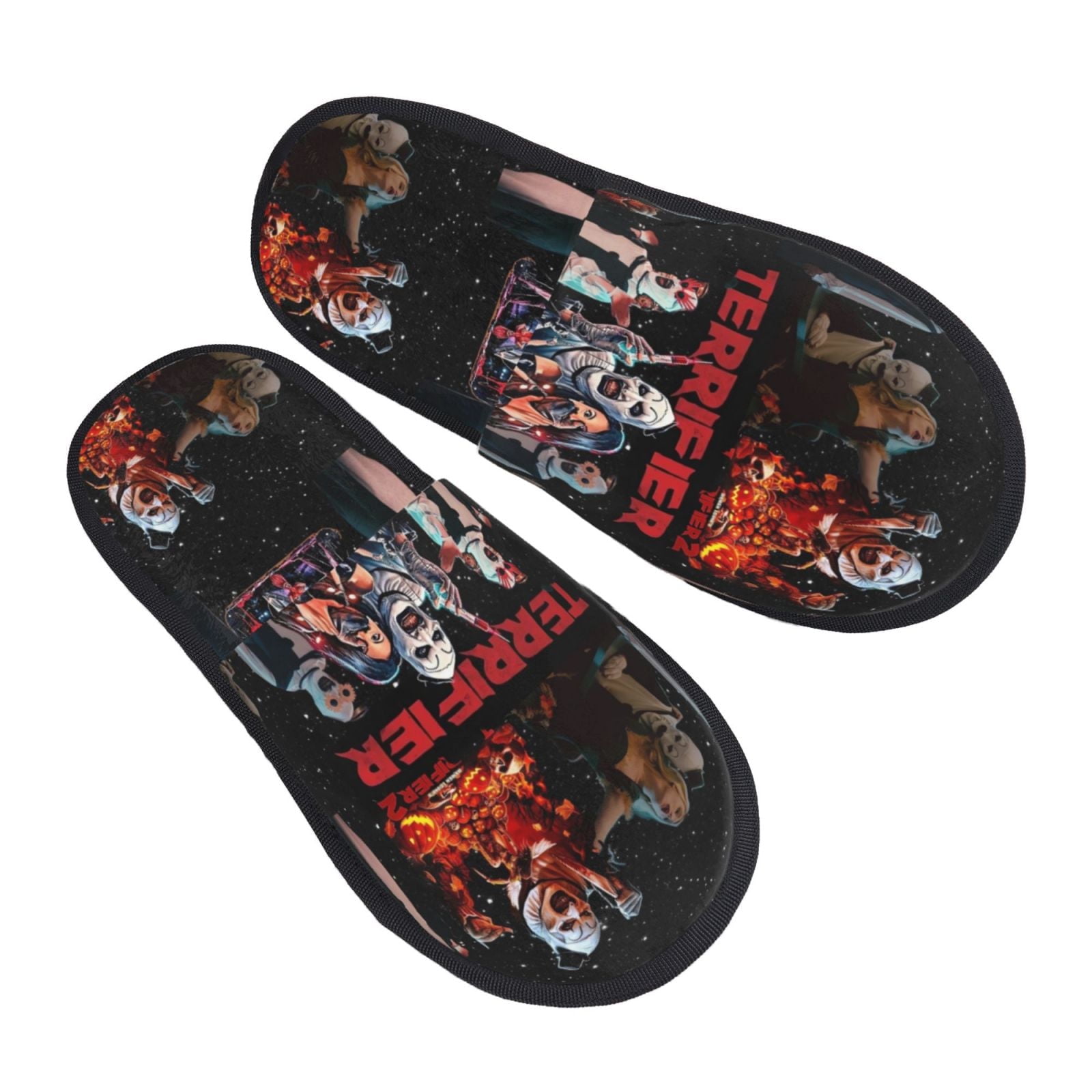 Terrifier 3 Furry Slippers For Men Women Fuzzy House Slippers Winter ...