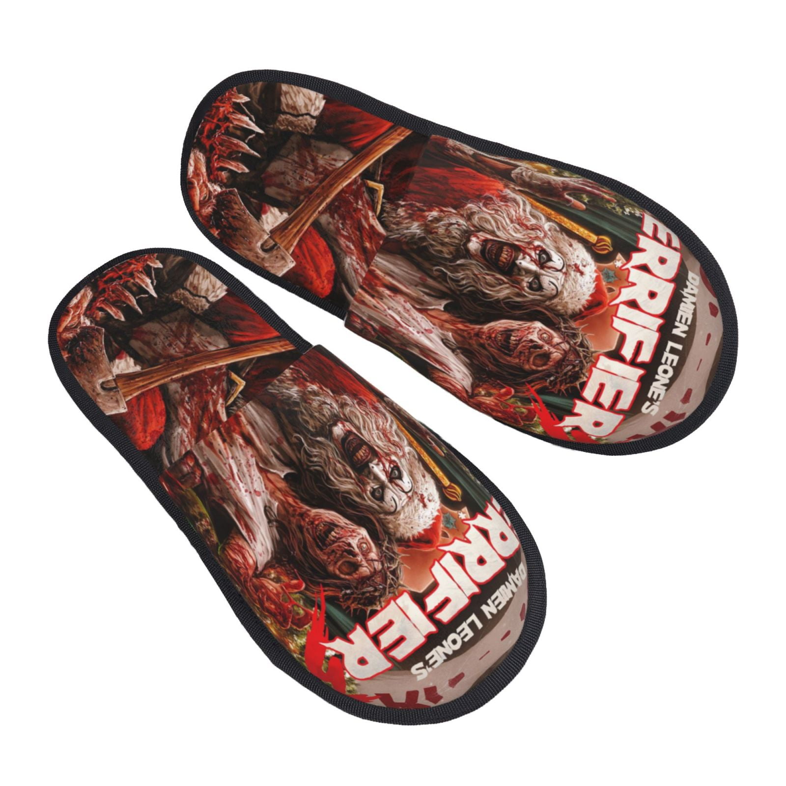 Terrifier 3 Furry Slippers For Men Women Fuzzy House Slippers Winter ...
