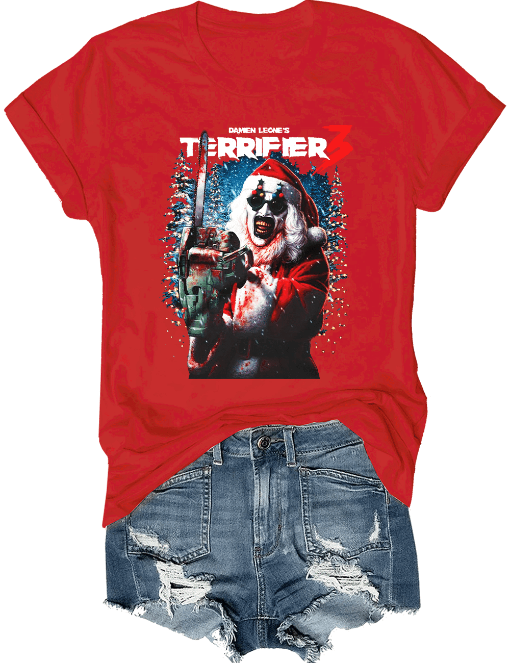 Terrifier 3 Heads Will Roll Shirt, Terrifier Cover Clown Shirt ...