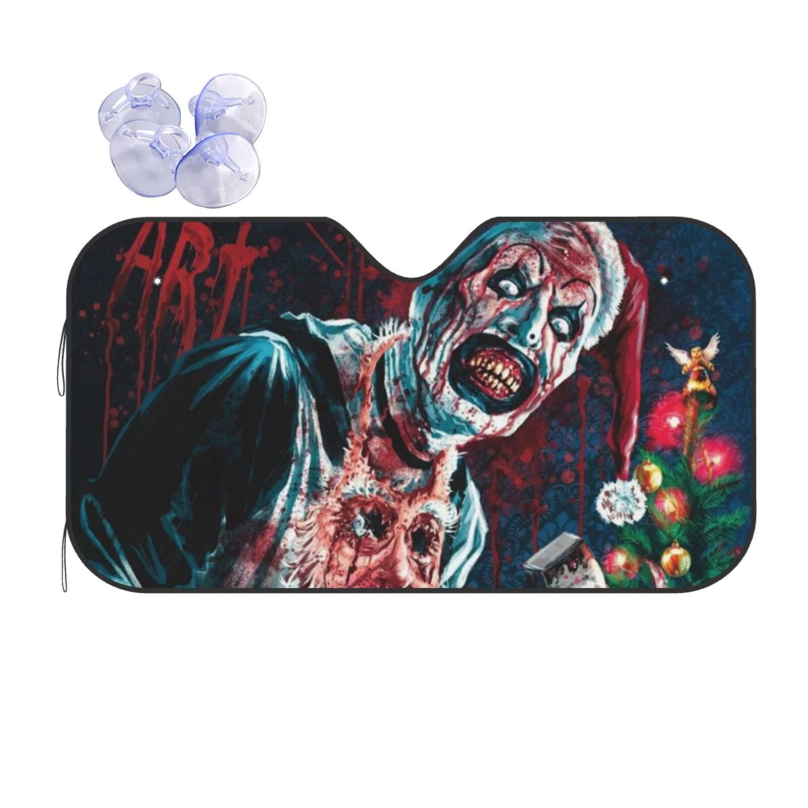 Terrifier 3 Movie Car Windshield Sunshade Blocks UV Rays&Keeps Vehicle ...