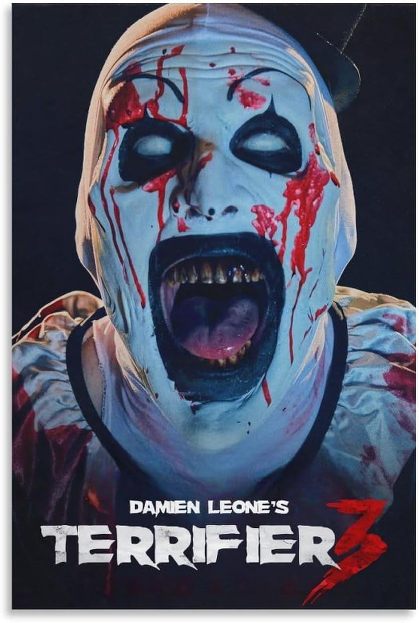 Terrifier 3 Movie Poster Prints Horror Movie Posters Wall Painting Art ...