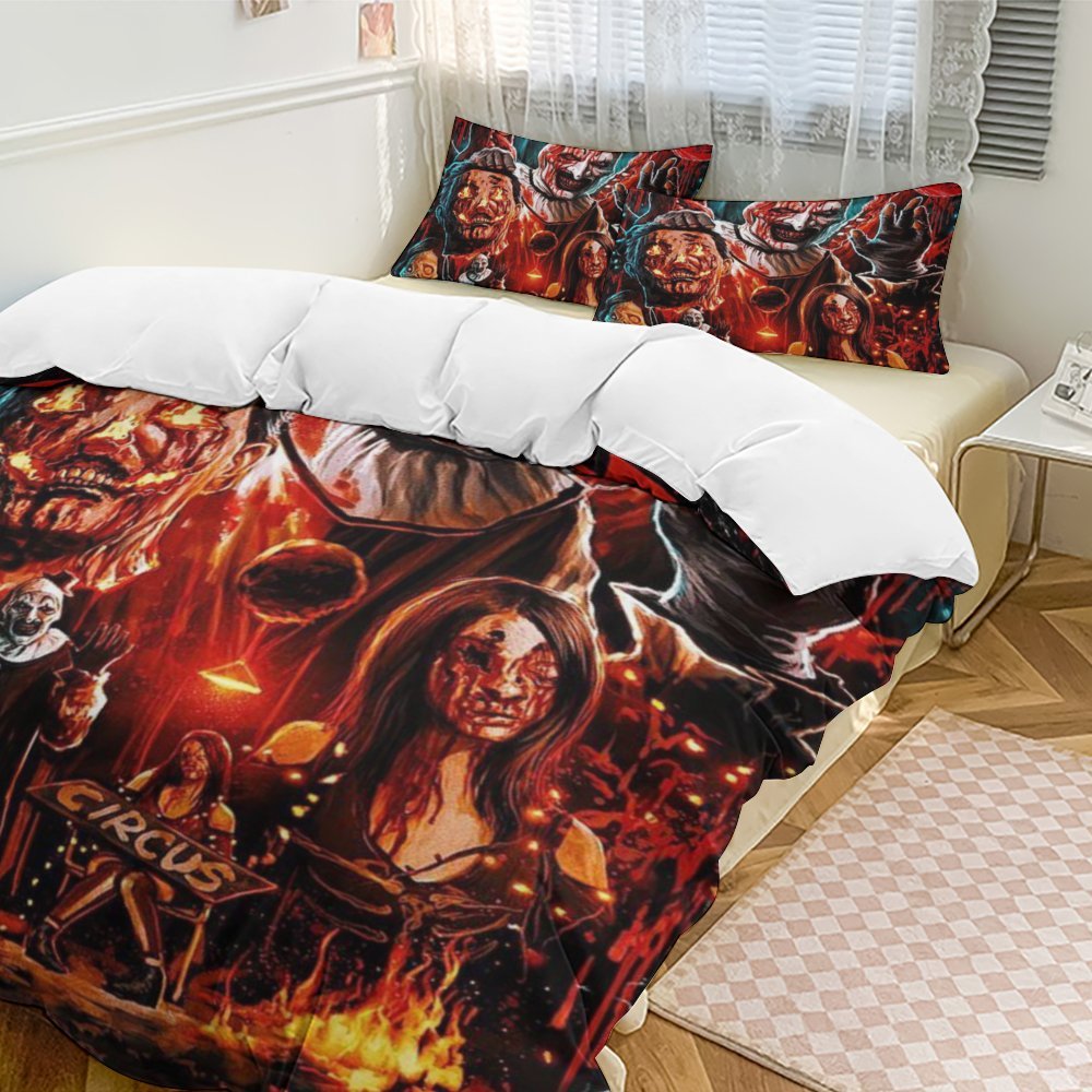 Terrifier 3-Piece Bedding Set Warm And Comfortable Soft Duvet Cover Bed ...