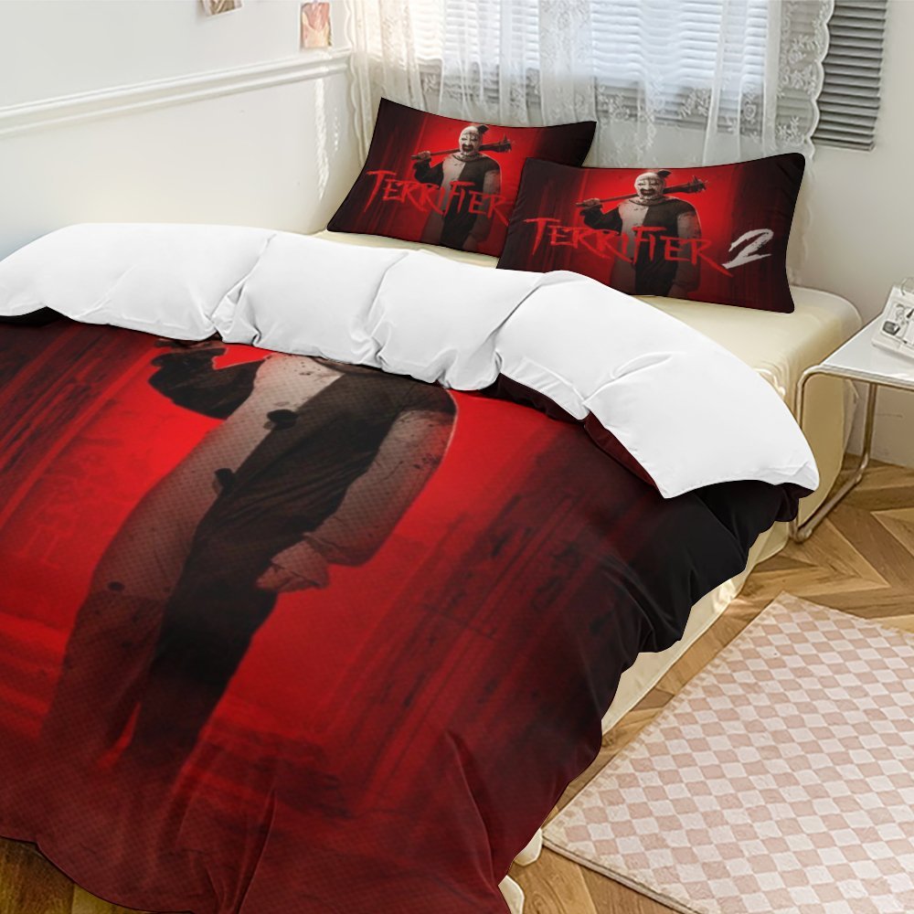 Terrifier 3-Piece Bedding Set Warm And Comfortable Soft Duvet Cover Bed ...
