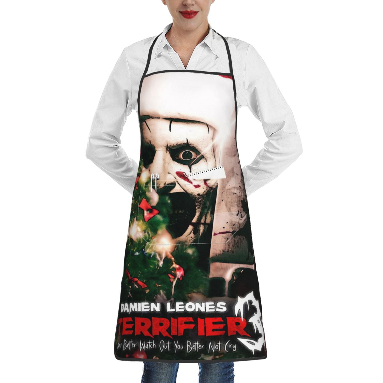 Terrifier 3 Waterproof Cooking Aprons, Adjustable Bib Soft Chef Apron ...
