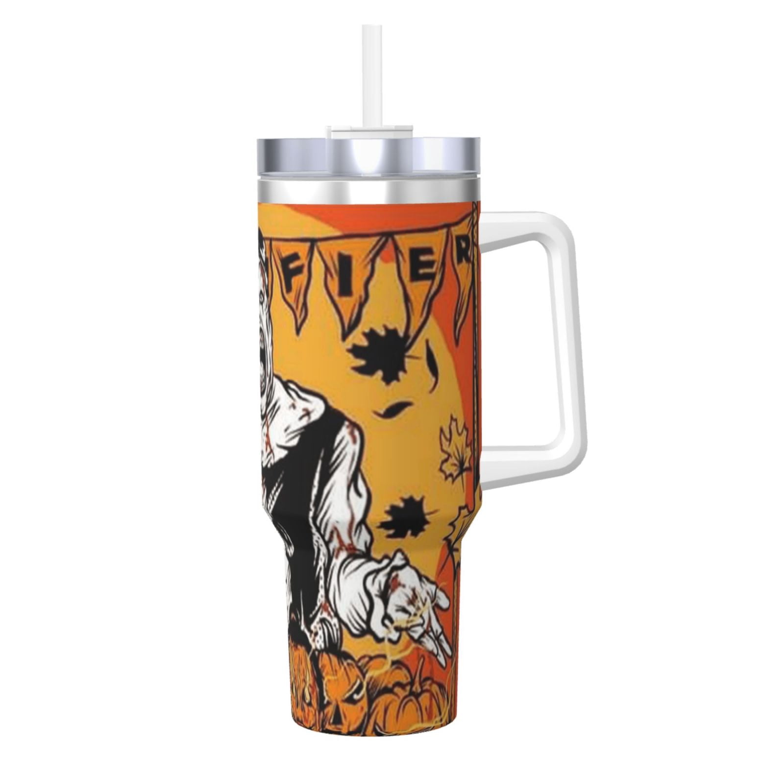 Terrifier 40 Oz Stainless Steel Tumbler Car Cup Insulated Water Bottle ...