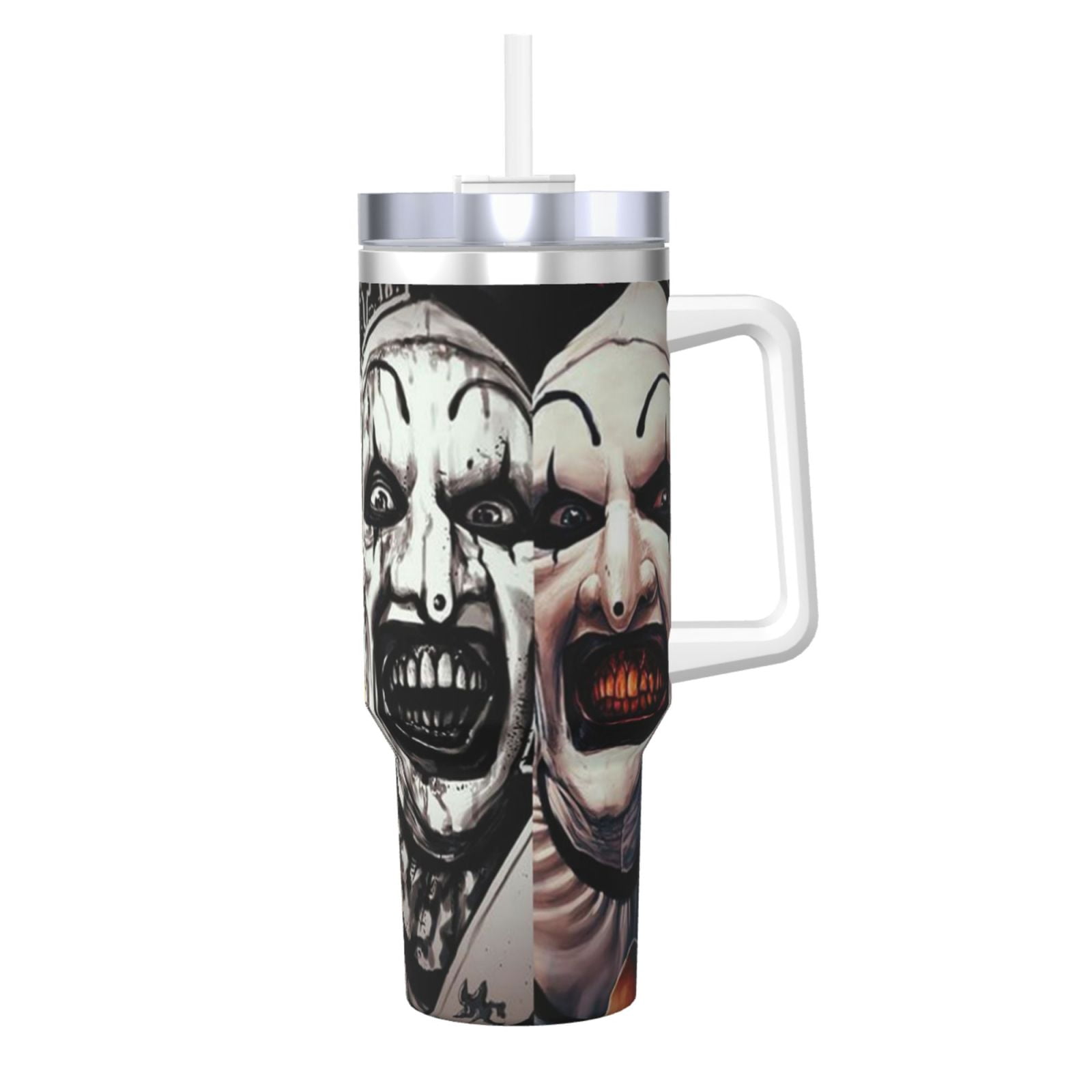Terrifier 40 Oz Stainless Steel Tumbler Car Cup Insulated Water Bottle ...
