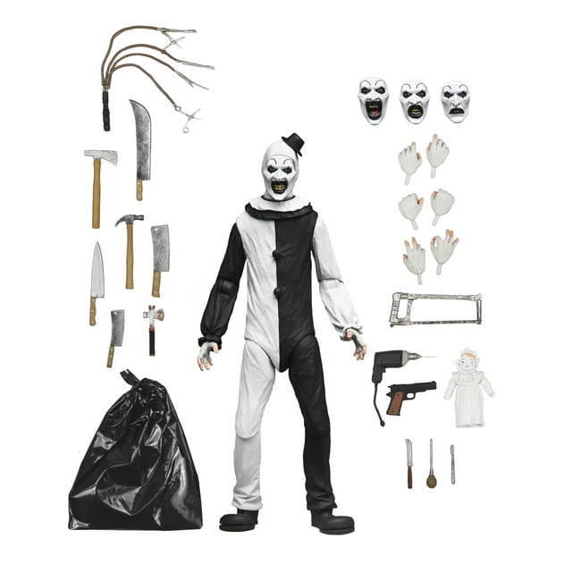 Terrifier - 7" Scale Action Figure - Ultimate Art the Clown - Walmart ...