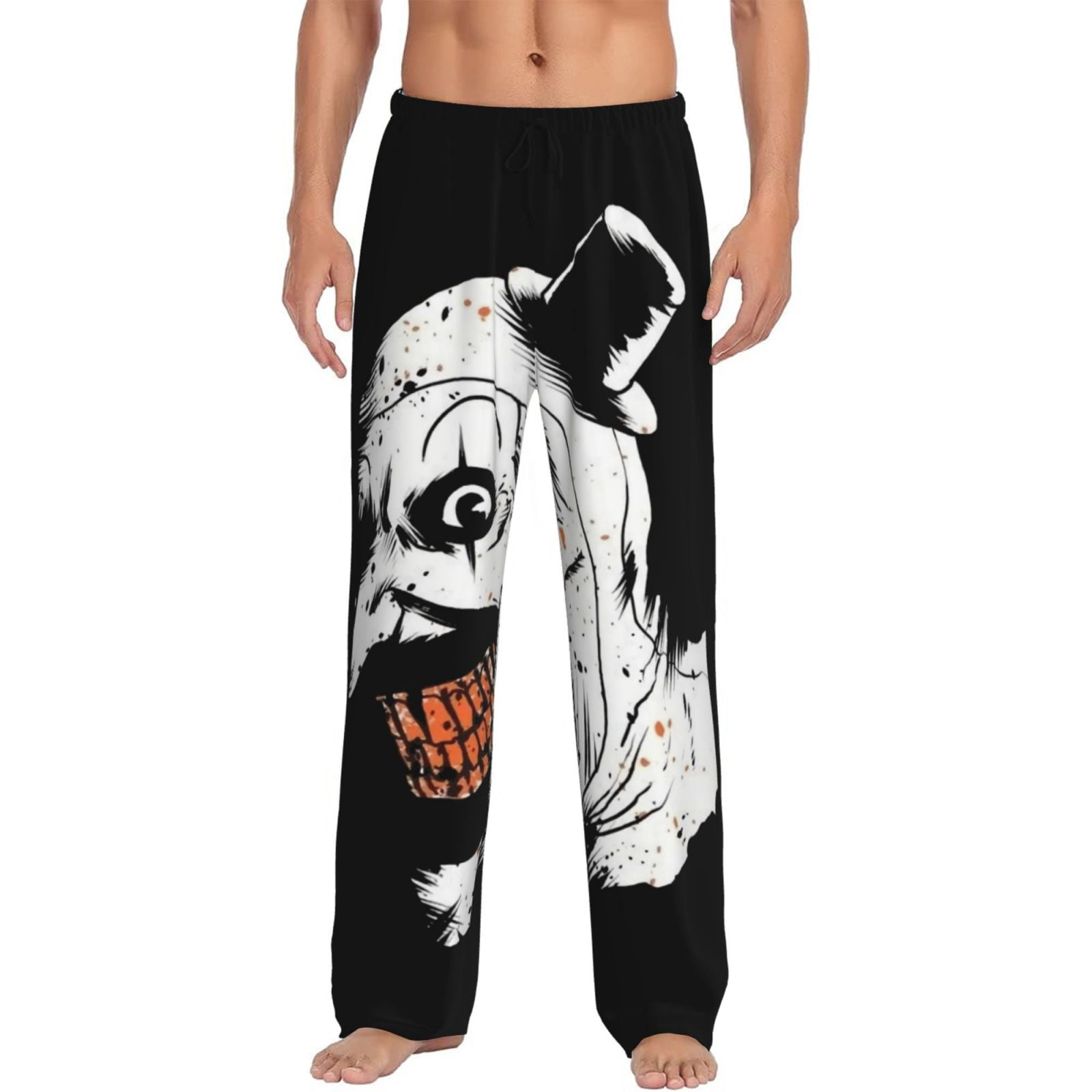 Terrifier Anime Cartoon All-Over Print Men'S Black Pajama Pants ...