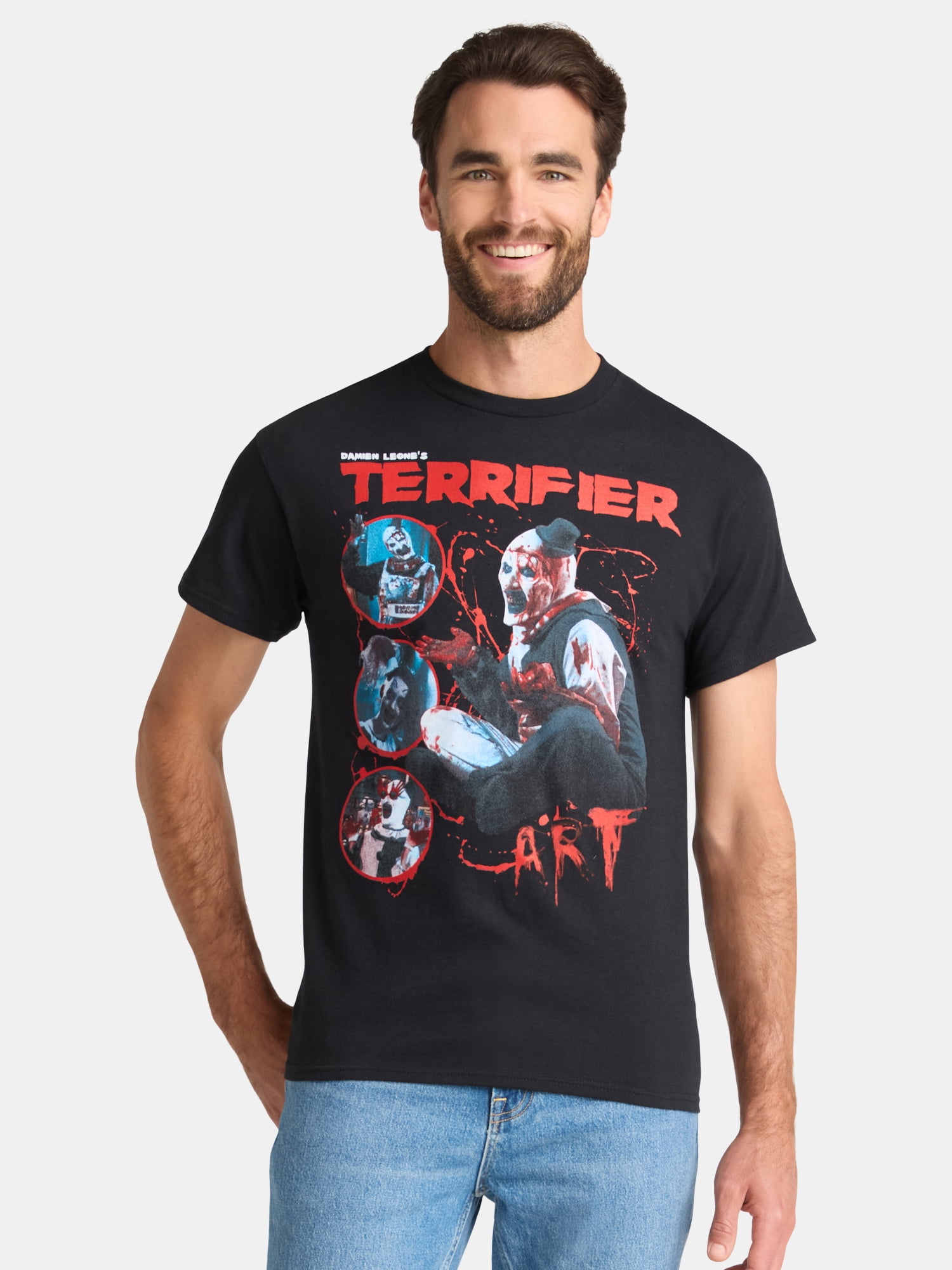 Terrifier Men's and Big Men's Art Graphic Tee, Sizes S-3XL - Walmart.com