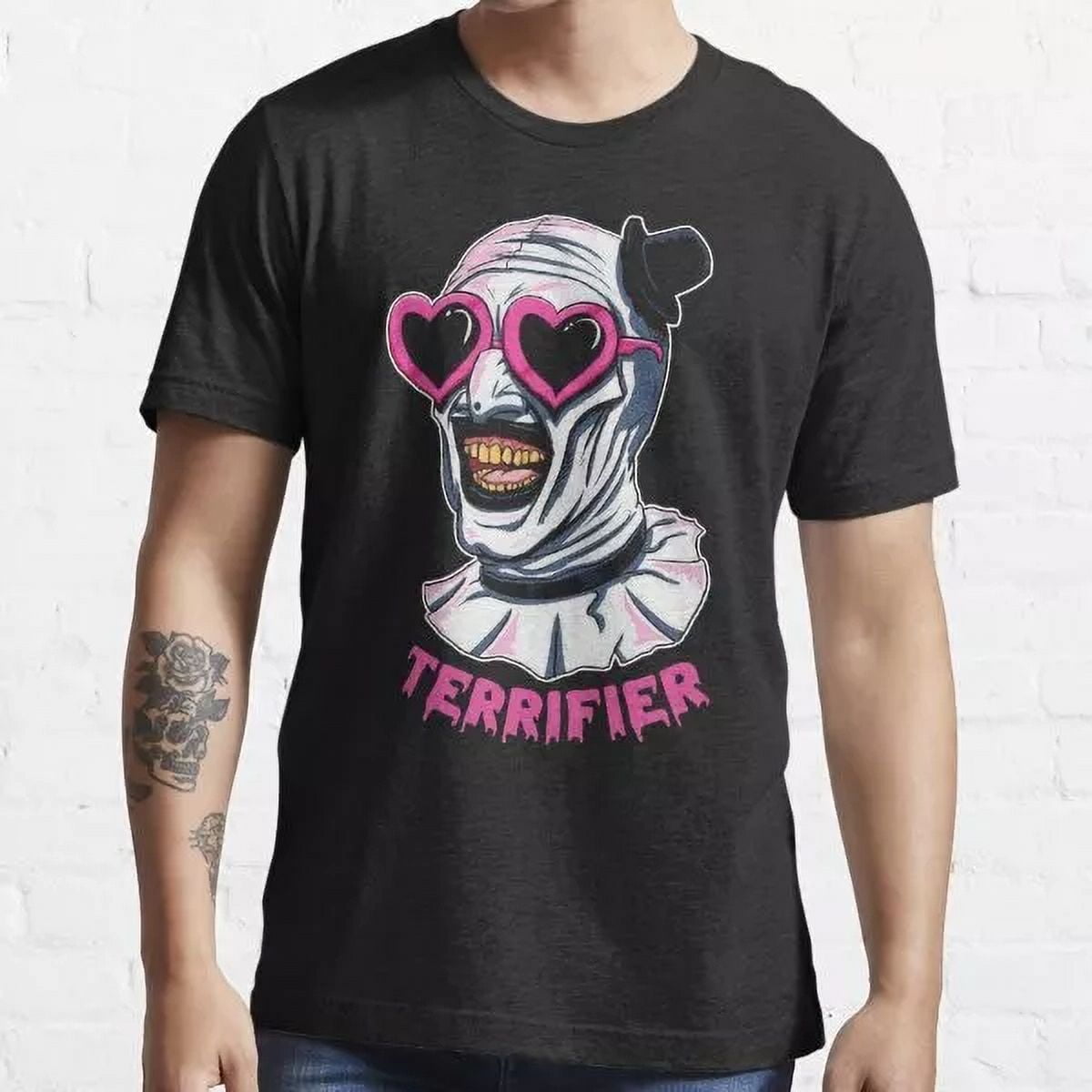 Terrifier Art The Clown Heart Glasses Essential T-Shirt - Walmart.com