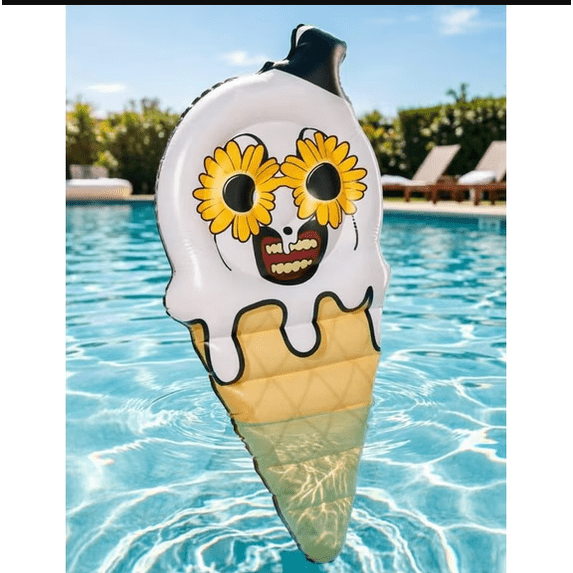 Terrifier Art Unique Scary Clown Ice Cream Inflatable Pool Float ...
