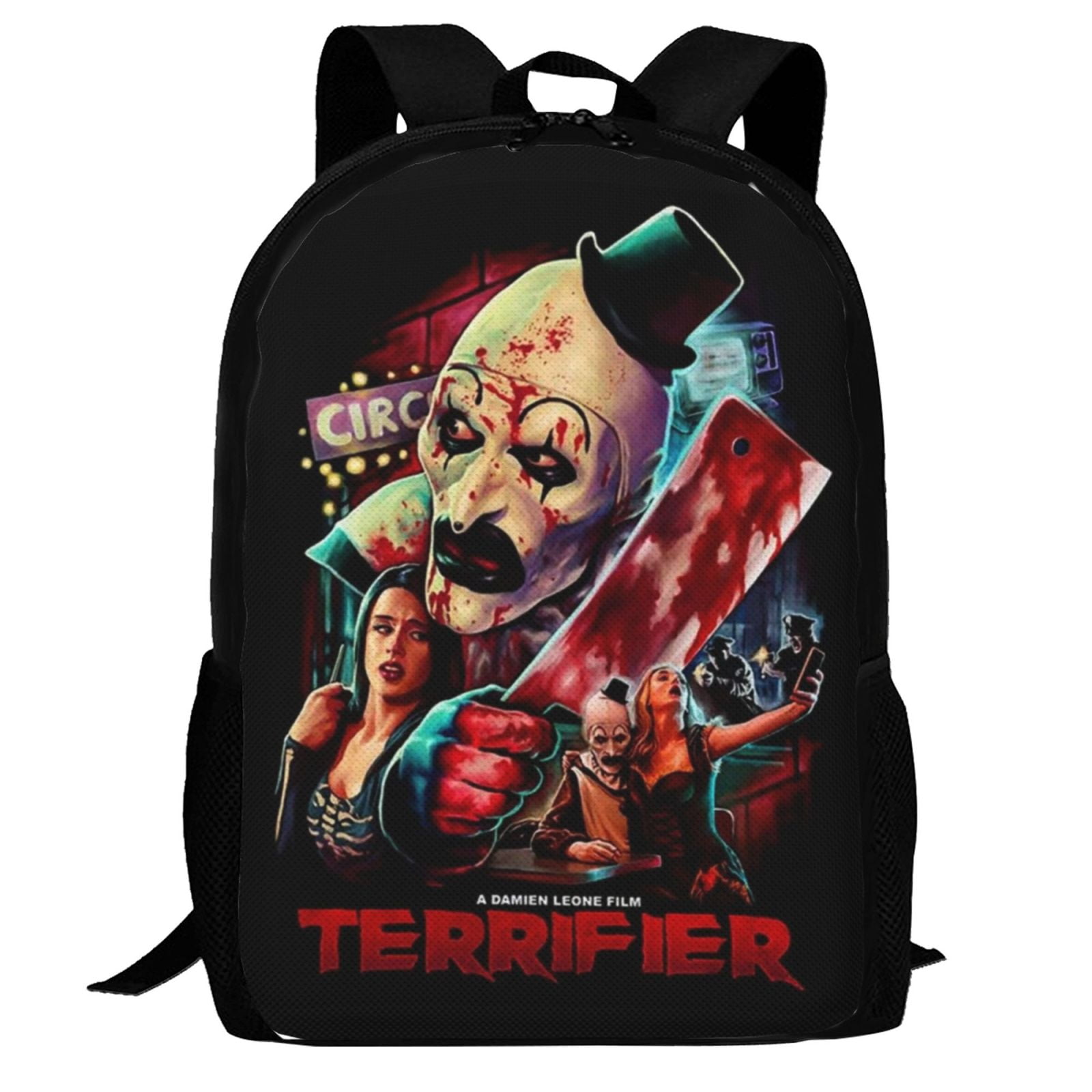 Terrifier Backpack, 3d Printed Laptop Backpack, Water Resistant ...