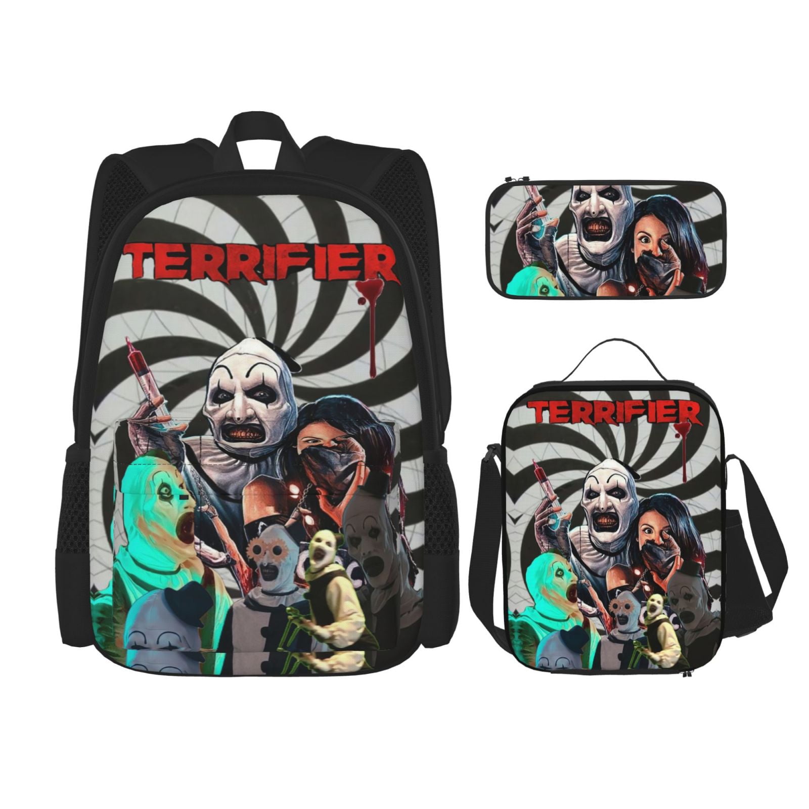 Terrifier Backpack Set Versatile 3-in-1 with Crossbody Lunch Bag and ...