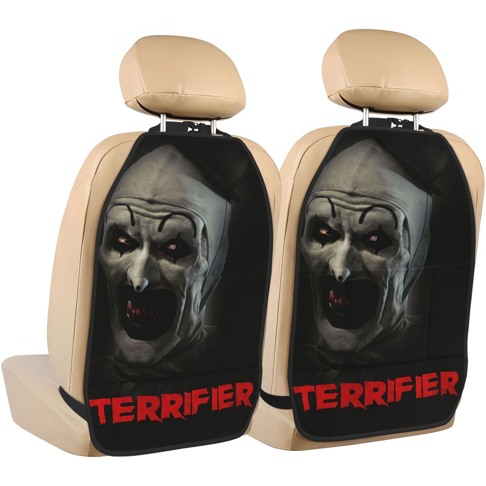 Terrifier Car Back Seat Organizer 2 Pack Anti-Kick Storage Mats with ...