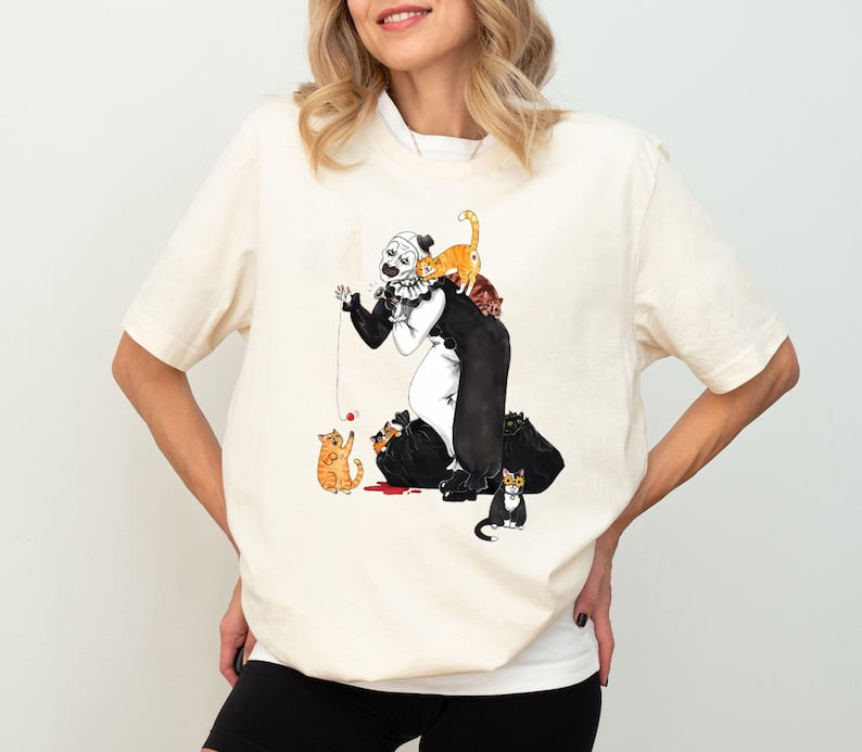 Terrifier Cats Horror Movie T-Shirt: Art The Clown - Walmart.com