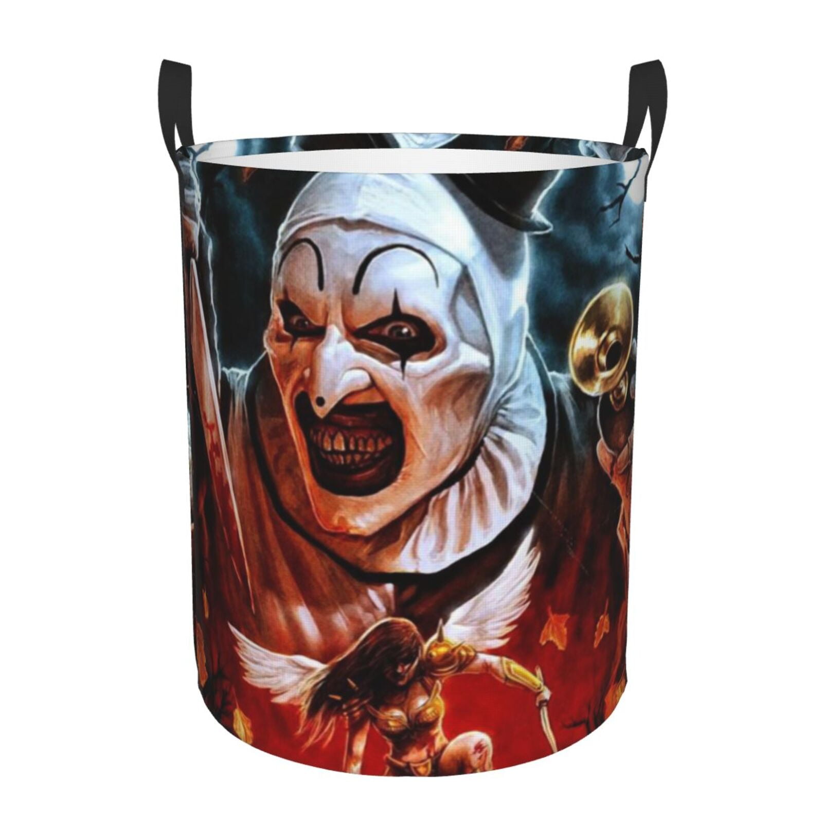 Terrifier Circular Laundry Basket Dirty Clothes Hamper Laundry Hamper ...