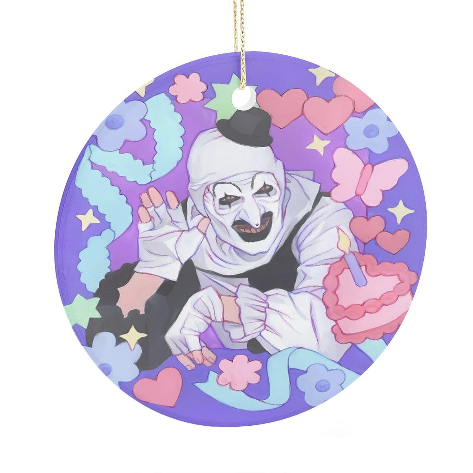 Terrifier Circular Pendant Ceramic Ornaments Circular Rings For ...