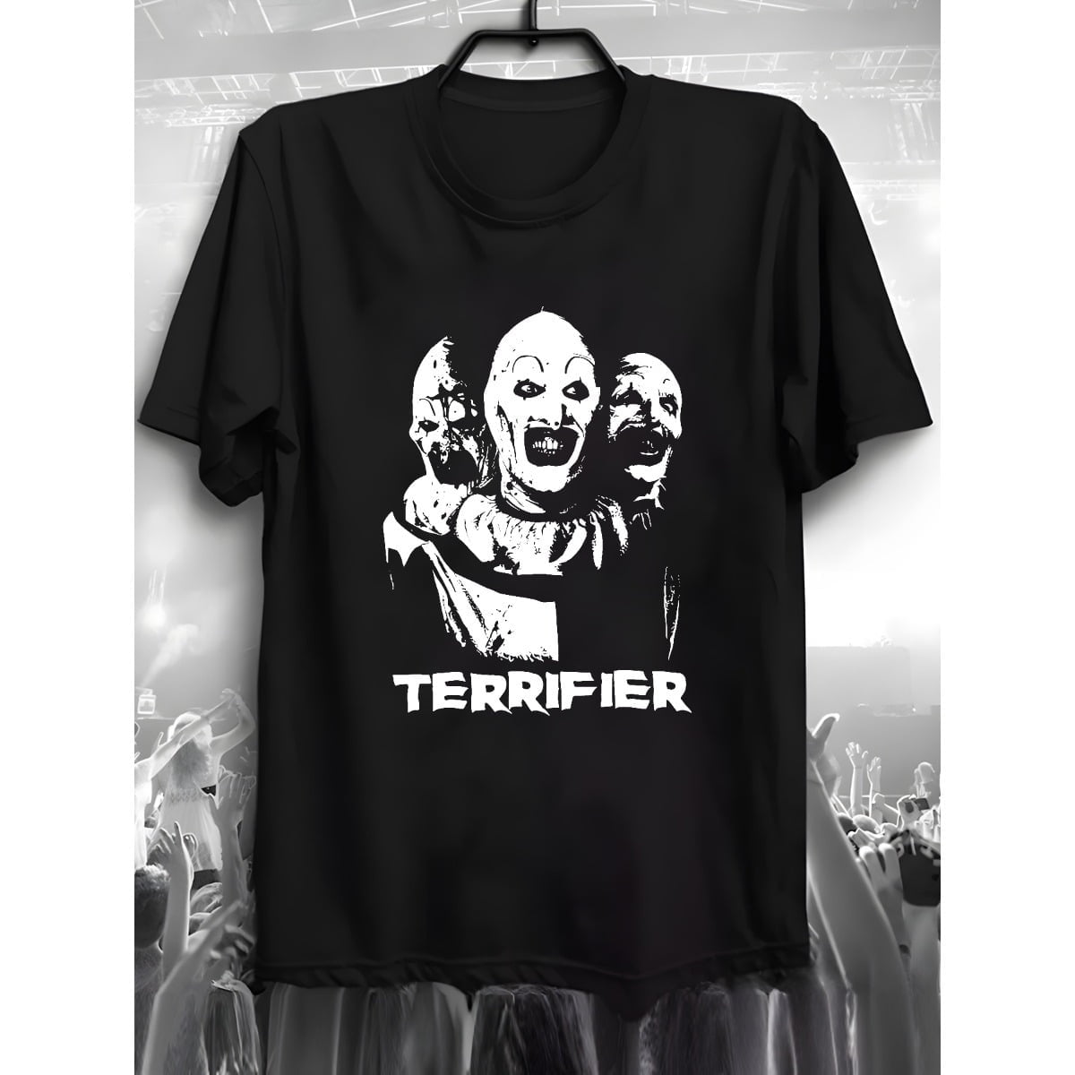 Terrifier Clown Graphic T-Shirt, Unisex, Cotton Blend Crew Neck Tee ...