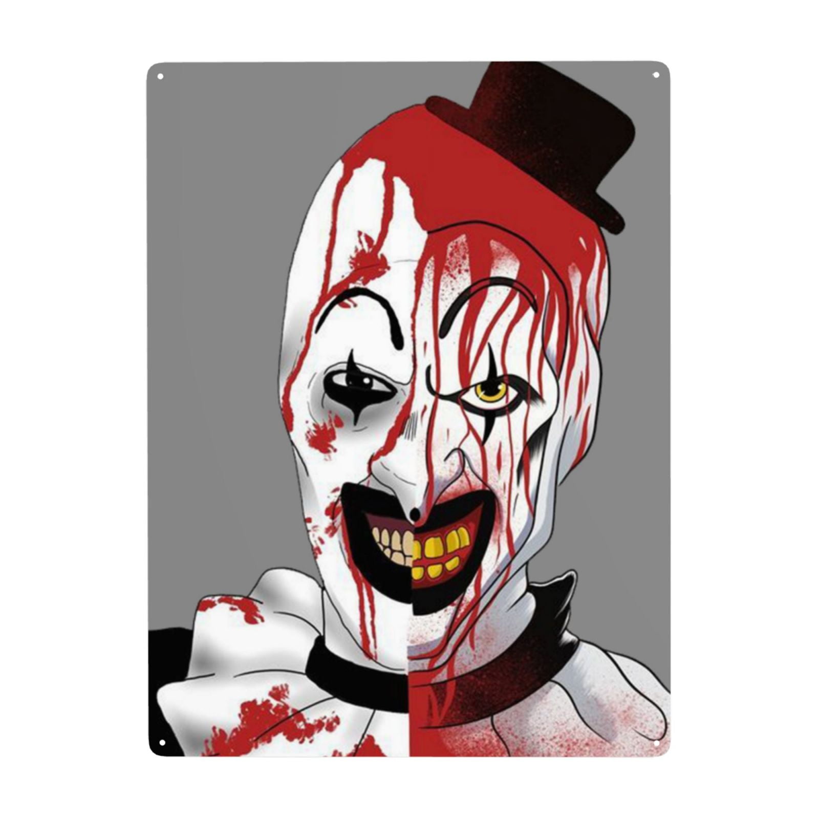 Terrifier Clown Horror Metal Sign Decor 30x40cm Wall Art Sign for Home ...