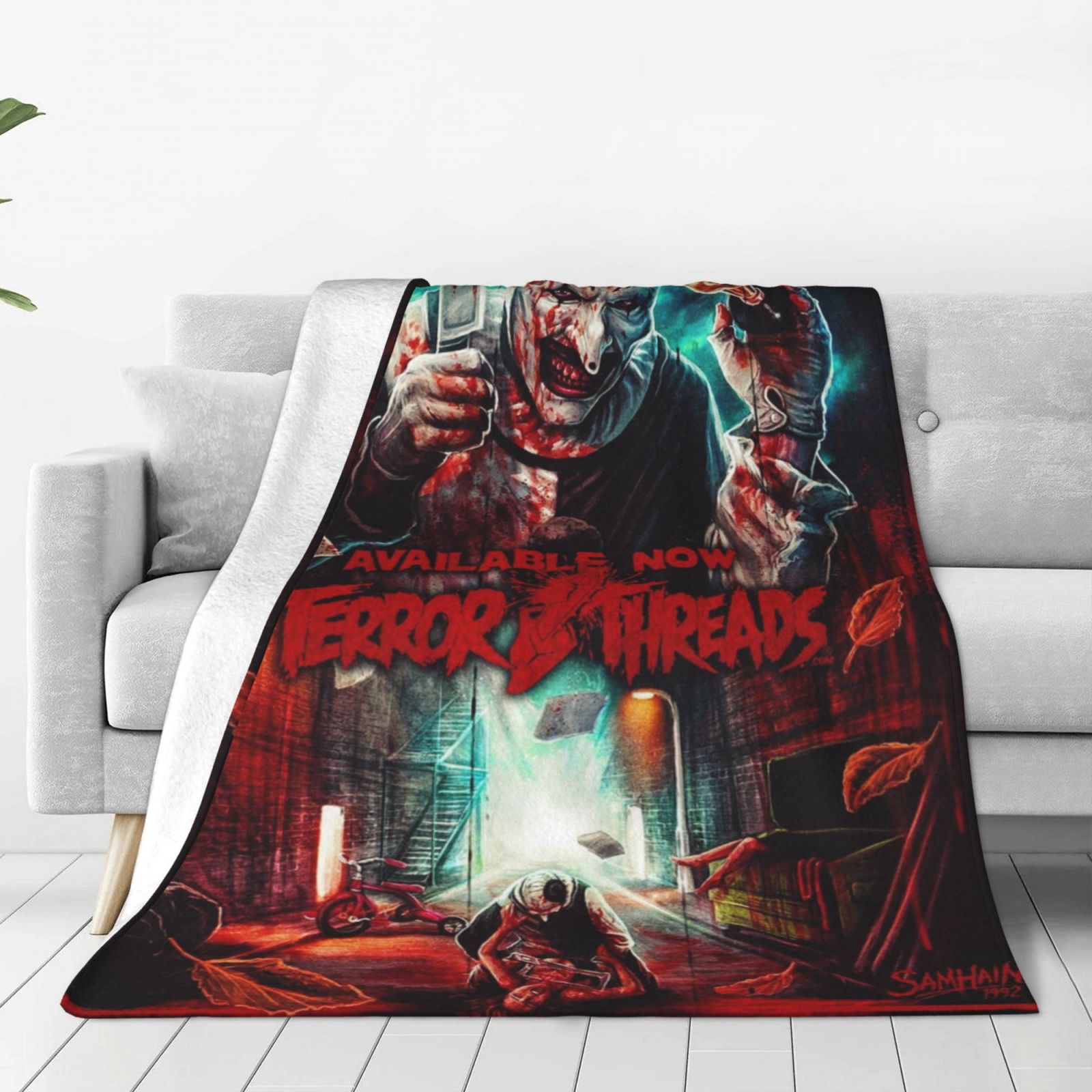 Terrifier Fleece Blanket Super Soft Warm Throw Blankets, Plush Cozy ...