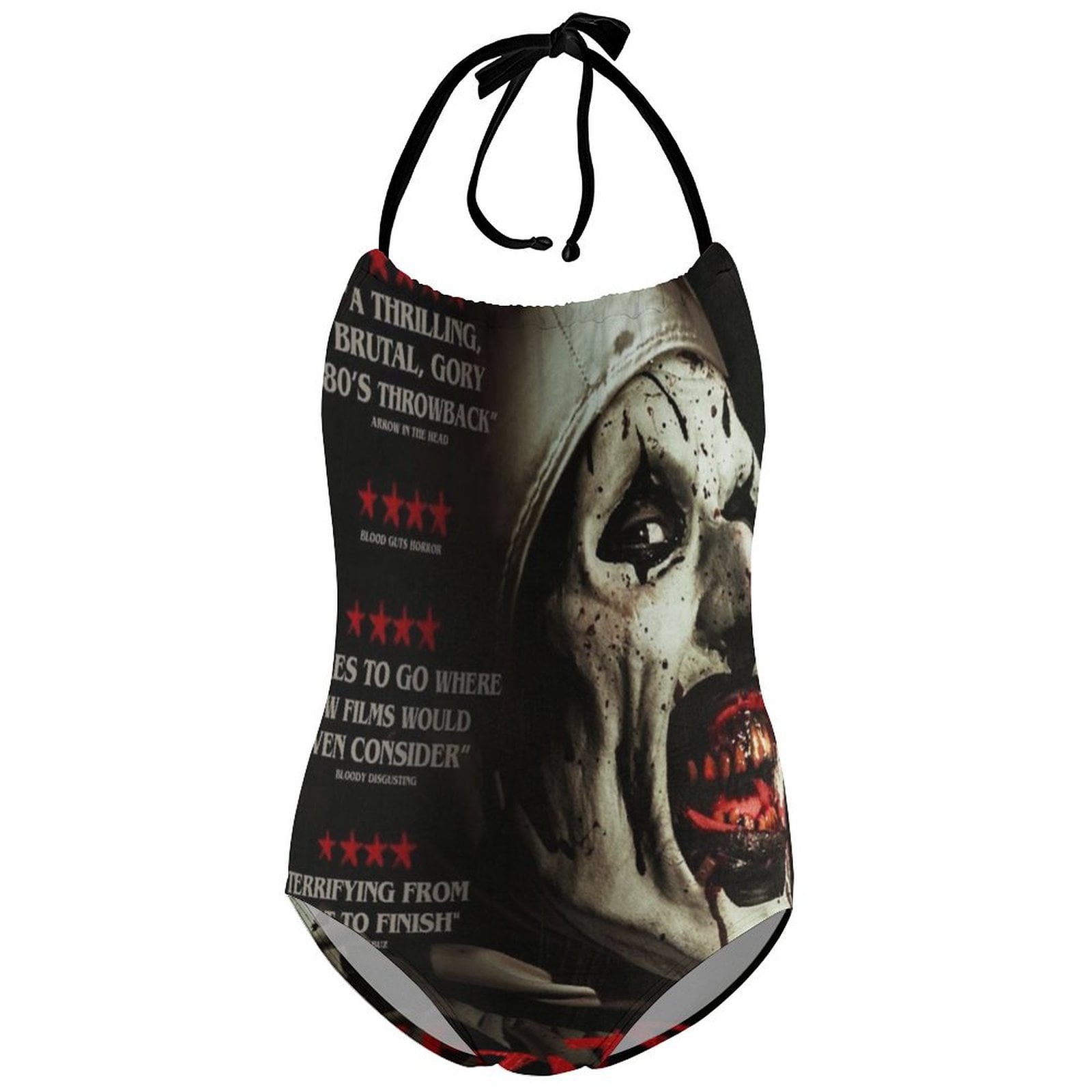 Terrifier Girl's One-Piece Swimsuit Bathing Suit Soft Stretchy Children ...