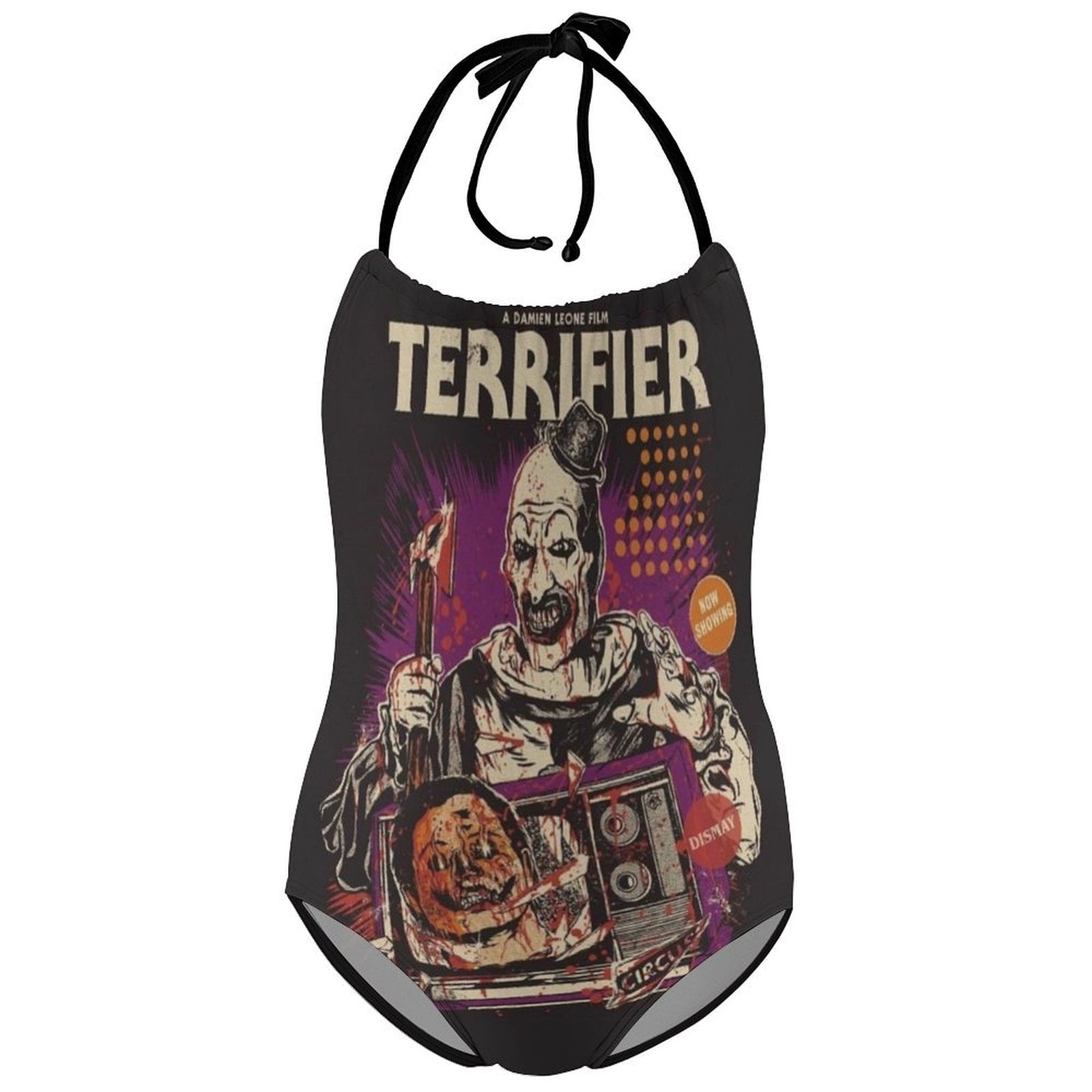 Terrifier Girl's One-Piece Swimsuit Bathing Suit Soft Stretchy Children ...