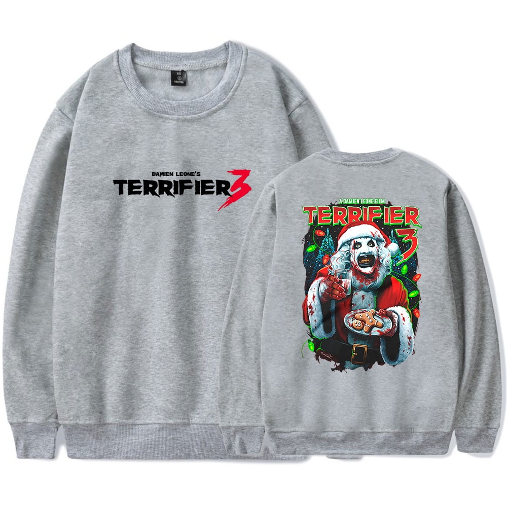 Terrifier Halloween Horror Movies Merch Long Sleeve Crewneck Sweatshirt ...