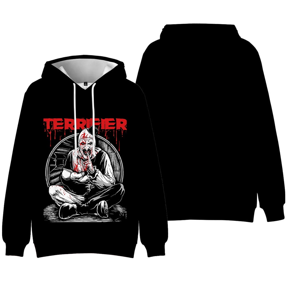 Terrifier Hoodie Halloween Horror Movie Merch For Women/Men Long Sleeve ...