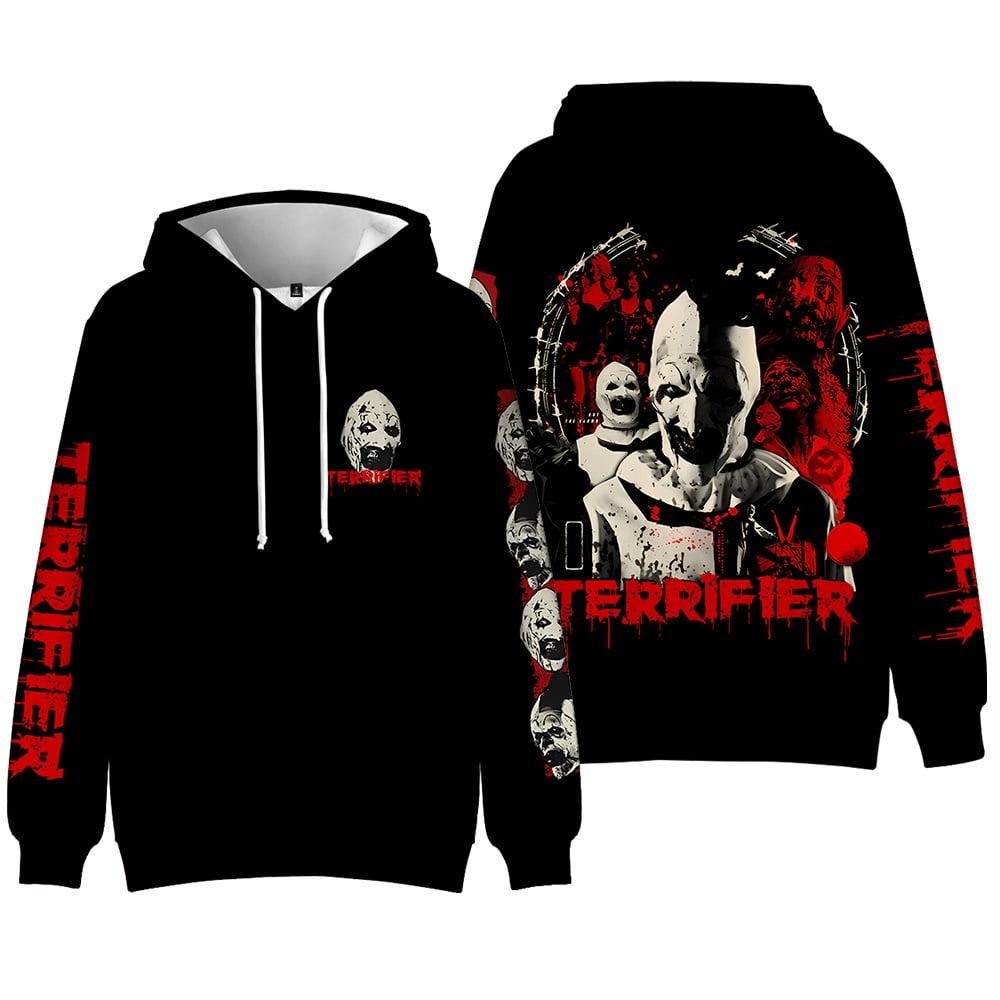 Terrifier Hoodie Halloween Horror Movie Merch For Women/Men Long Sleeve ...