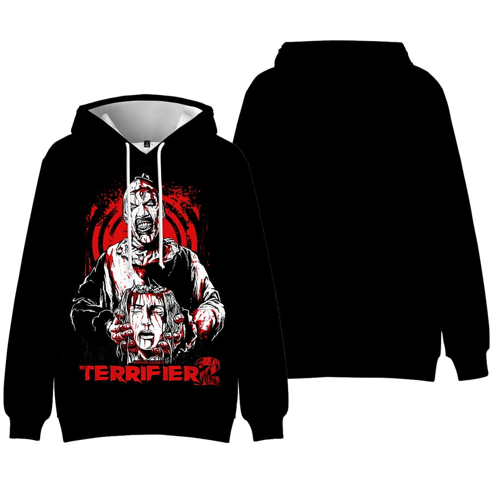 Terrifier Hoodie Halloween Horror Movie Merch For Women/Men Long Sleeve ...