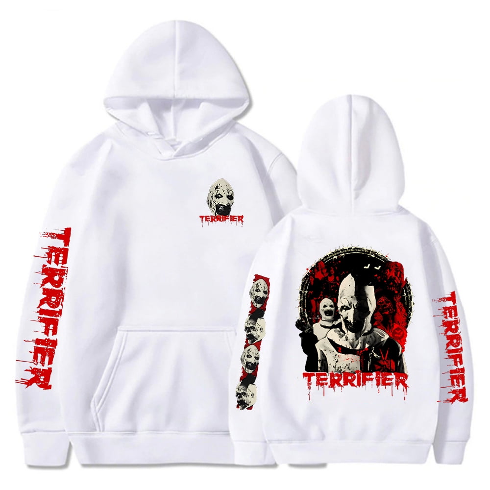 Terrifier Hoodie Horror Movie Halloween Merch Long Sleeve Sweatshirts ...